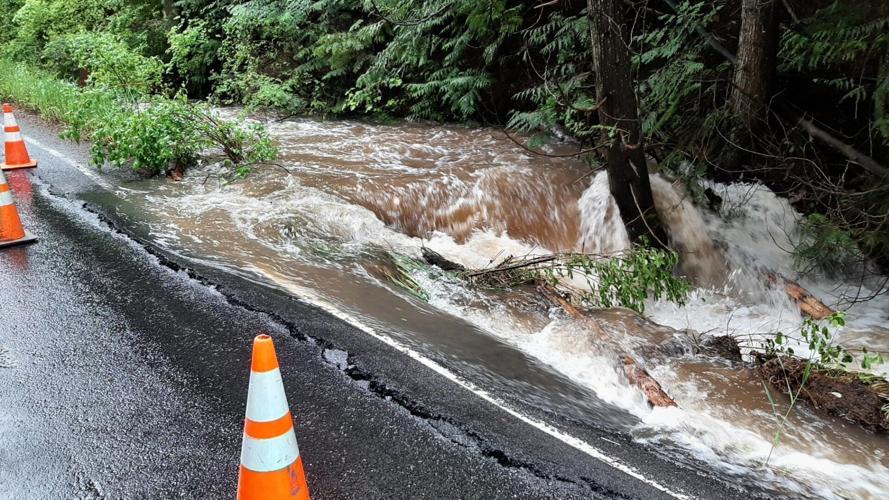 Water runoff washes away part of SR 206 near Mt. Spokane | Local News ...
