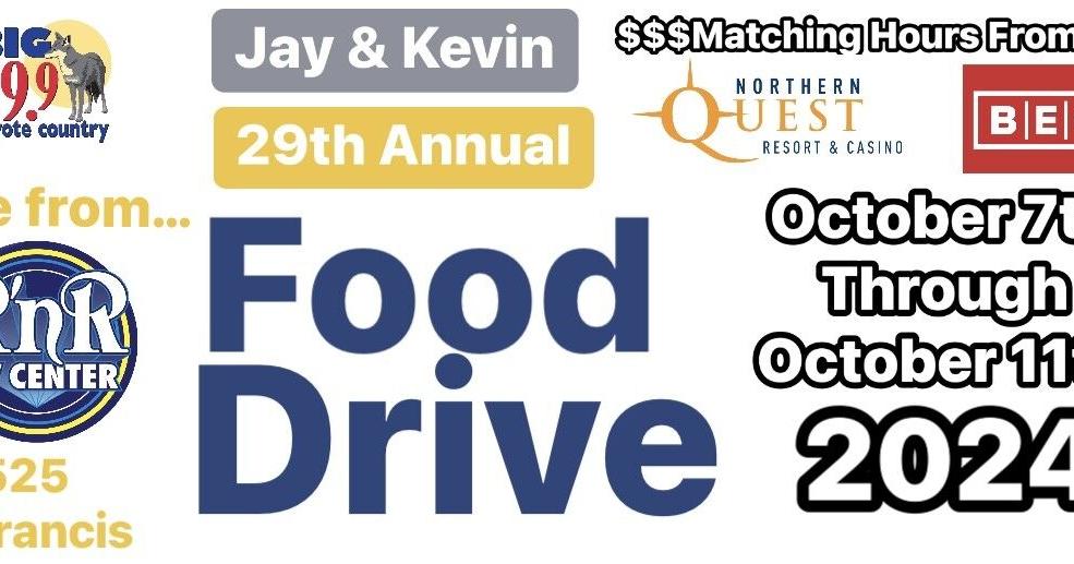 99.9's Jay & Kevin hosting 29th annual food drive | News | kxly.com
