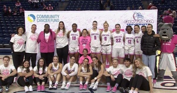 Zags' Lisa Fortier honored in annual Pink Game, GU wins 69-57 | News ...