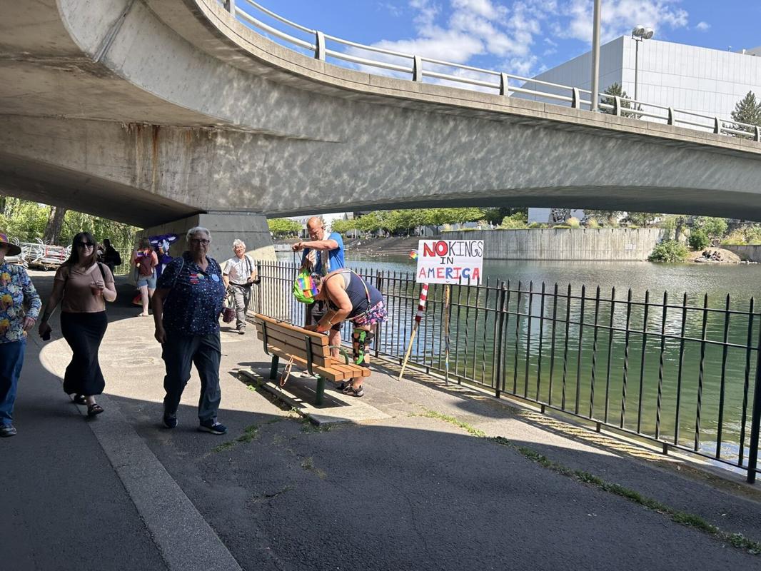 Spokane Falls Boulevard reopened after multiple No Kings protesters ...