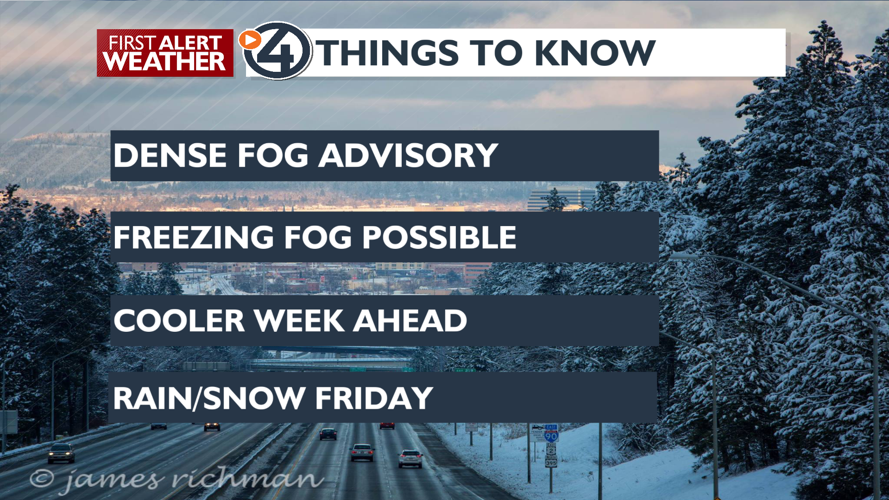 Clouds and fog with a Dense Fog Advisory until noon on Tuesday - Mark ...