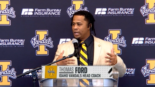 Idaho Vandals introduce program's 37th head football coach, Thomas Ford ...