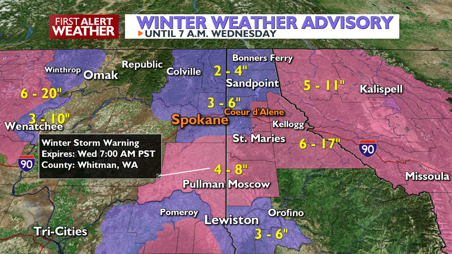 WEATHER ALERT DAY: For snow today and Thursday for dangerous cold ...