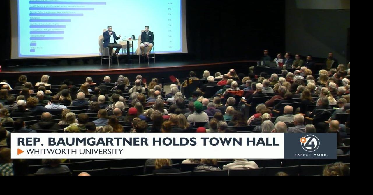 Crowd reacts at Rep. Baumgartner's town hall, raises concerns on ...