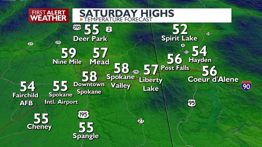 The rain showers will end late tonight, but there's more wet weather in ...