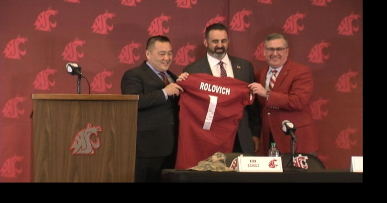 WSU welcomes Nick Rolovich as new football coach in press conference ...