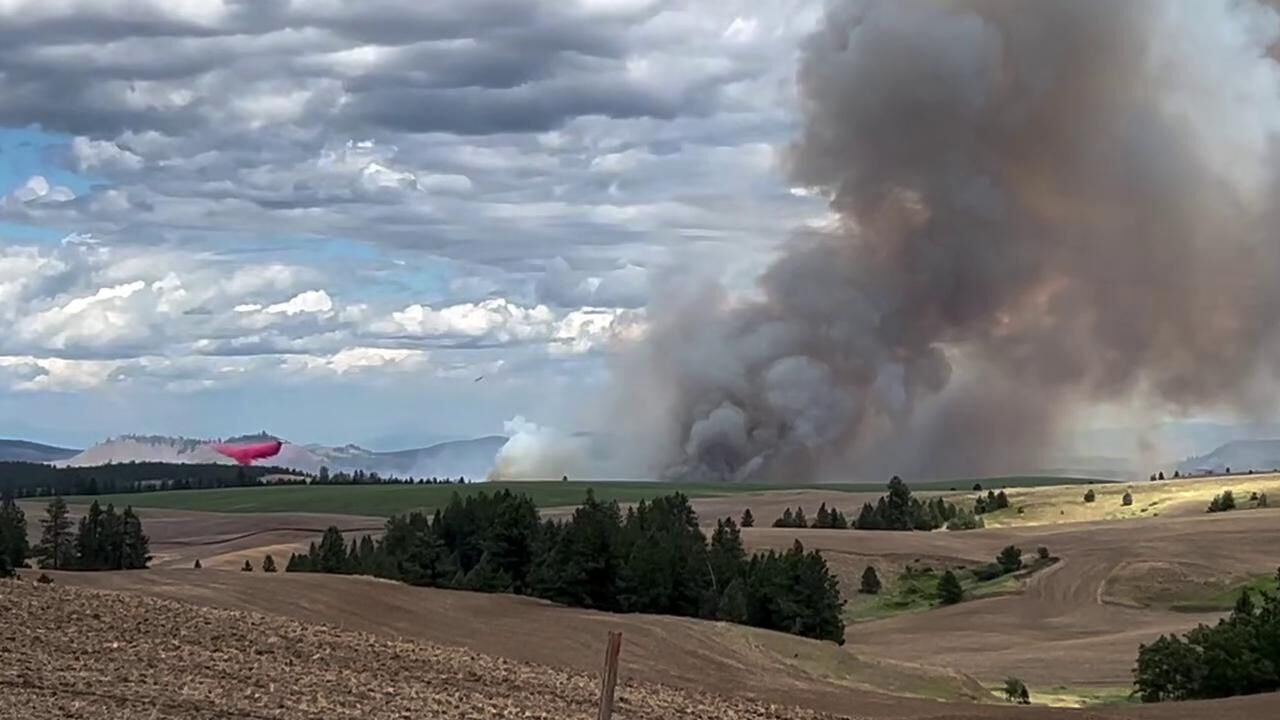 Human-caused wildfire burns nearly 4,000 acres northeast of Davenport ...