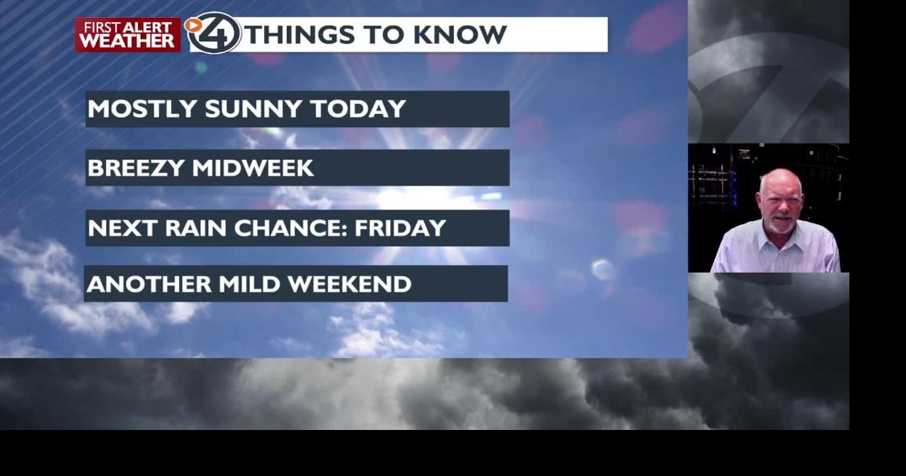 Here are the details for great weather today and breezy, cooler for ...