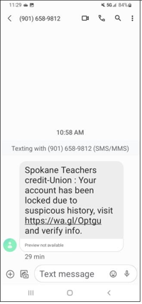 Scam alert: STCU warns of phishing emails, texts | Local News | kxly.com