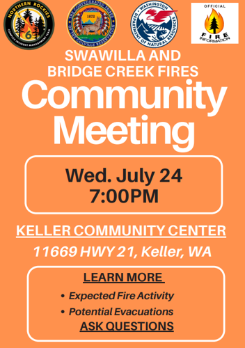 Community safety meeting for Swawilla Fire Wednesday | News | kxly.com
