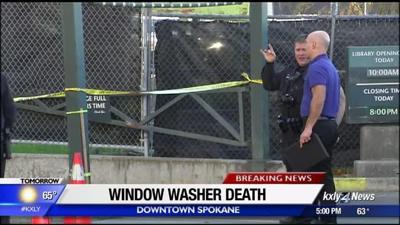 Window washer dies after falling from Spokane Public Library | Local ...