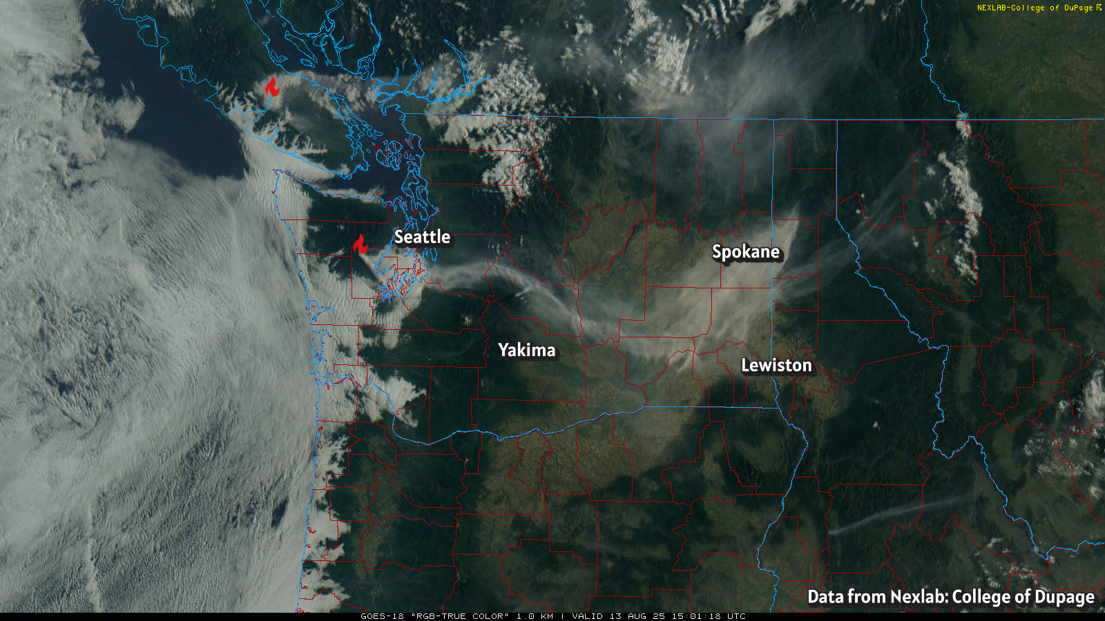 Smoke spreading over Spokane from western Washington | Local News ...