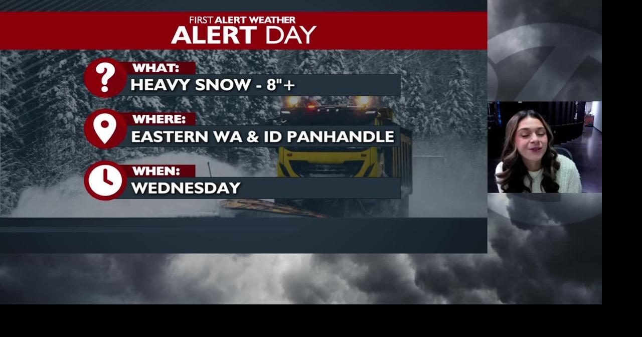 Heavy snowfall coming to Spokane and Coeur d'Alene overnight | Video ...