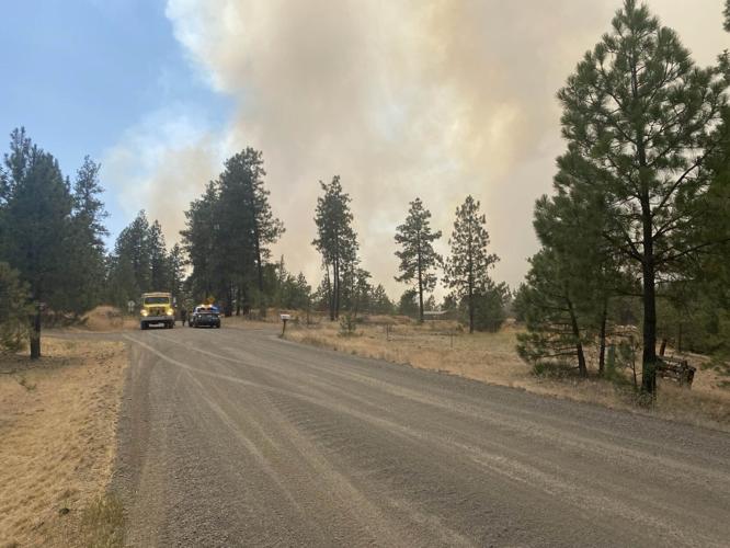 Firefighters stop spread of Columbia Basin Fire near Tyler, Highway 904 ...