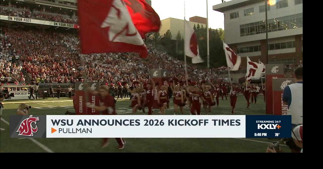 WSU announces 2026 kickoff times | Video | kxly.com