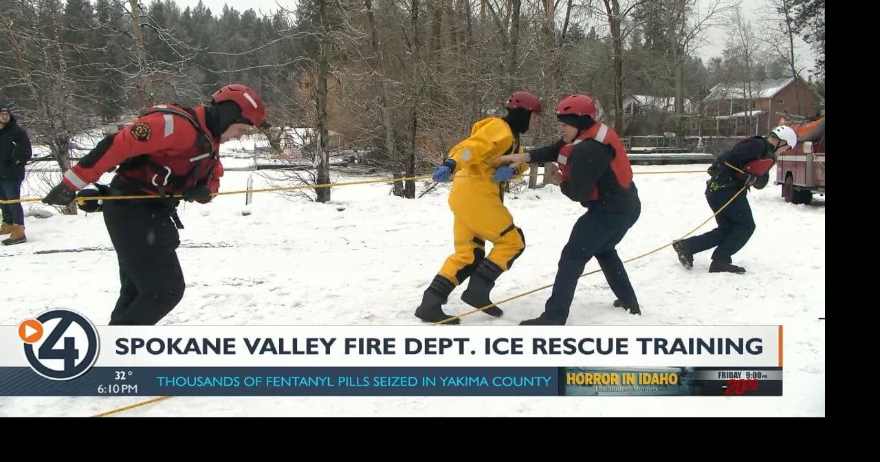 ‘Prevent the chaos’: Spokane Valley Fire holds live ice rescue training ...