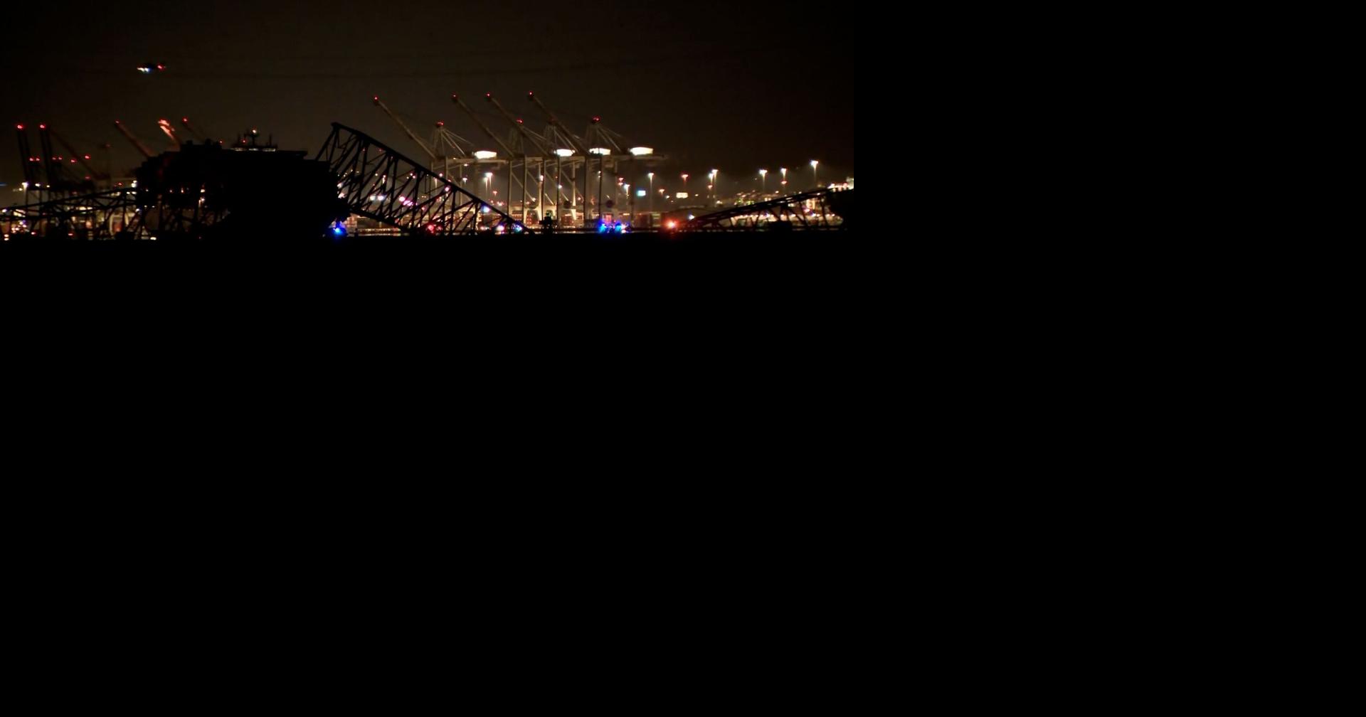 Cargo ship lost power before colliding with Baltimore bridge; 6 ...