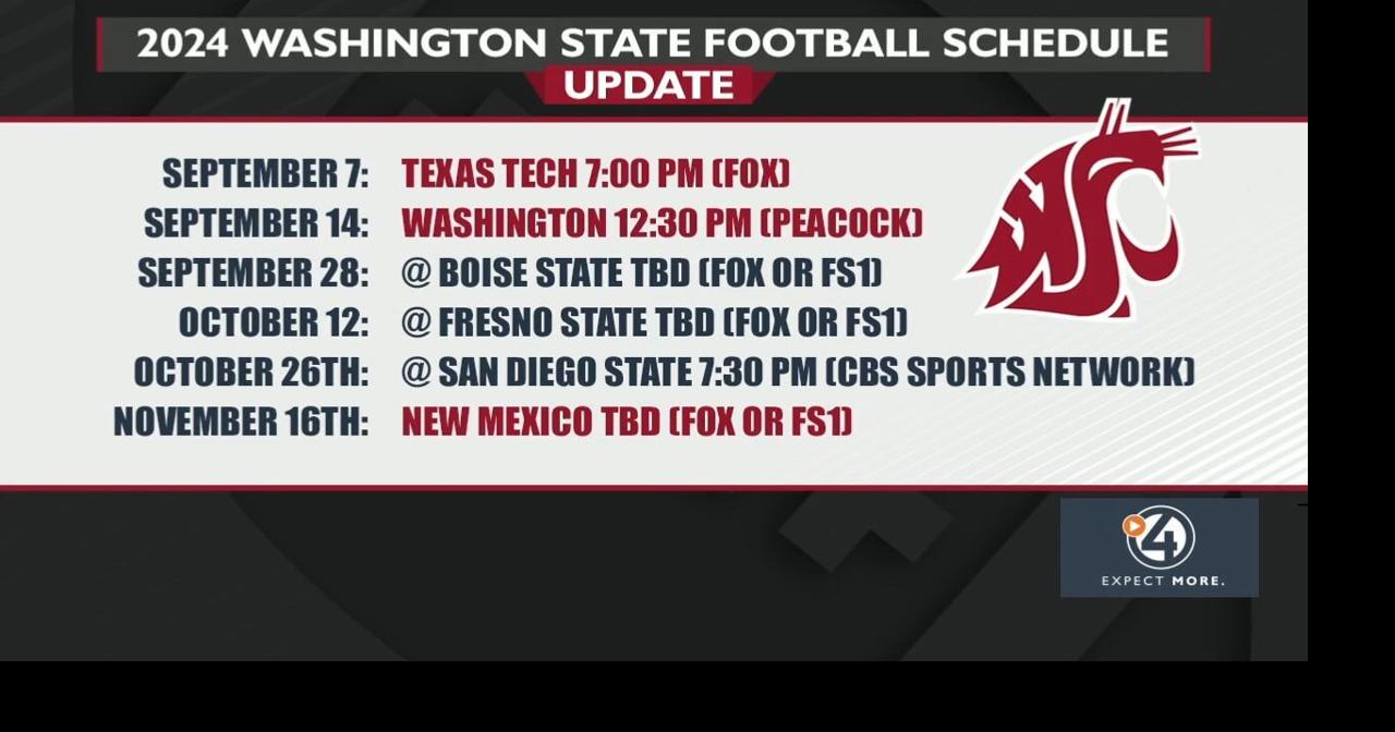 2024 Washington State football schedule | Video | kxly.com