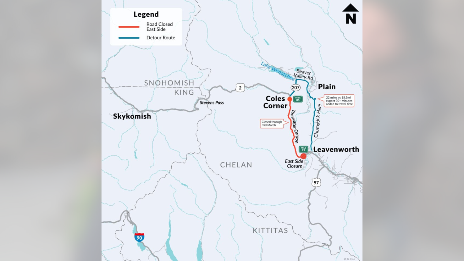 Section of Highway 2 reopens without pilot car | News | kxly.com