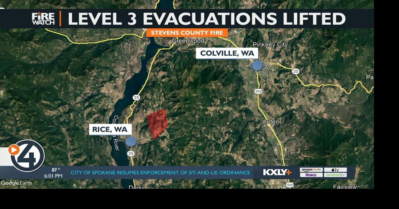 Level 3 Evacuations lifted for fast-moving wildfire burning in Stevens ...
