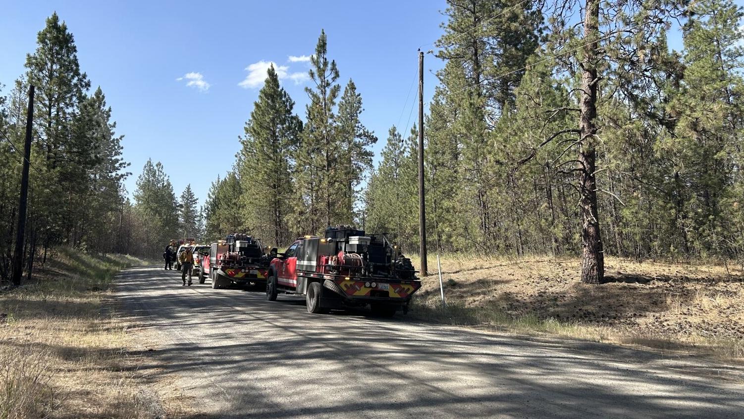 Brush fire halted near South Cheney-Spokane Road, same area as Tuesday ...
