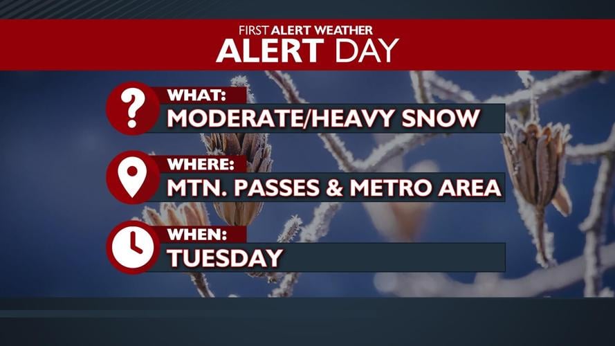 WEATHER ALERT DAY TUESDAY: Snow and COLD in the forecast – Kris | Local ...