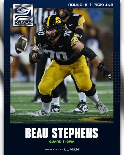 Seahawks beef up offensive line with Beau Stephens in fifth-round pick ...