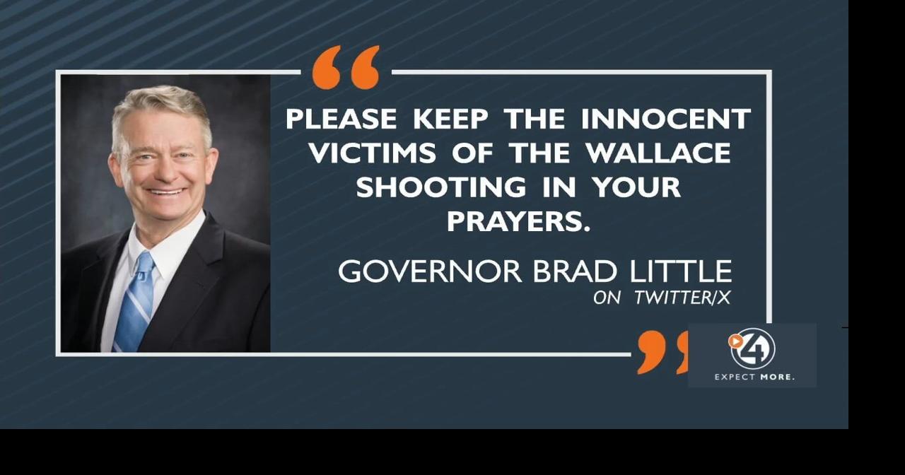 Idaho Gov. Brad Little makes statement following Wallace shooting ...