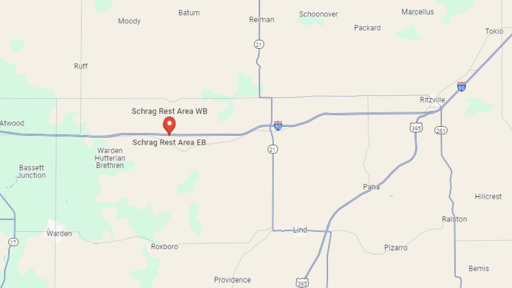 Schrag rest area will close for repairs on Wednesday | News | kxly.com
