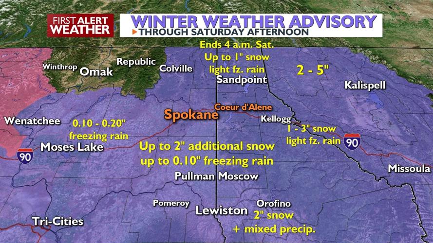 WINTER WEATHER ADVISORY: more snow and freezing rain Friday night ...