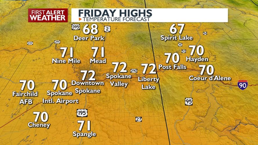 🌞More sunshine and 70° weather in the forecast for Friday - Kris | News ...