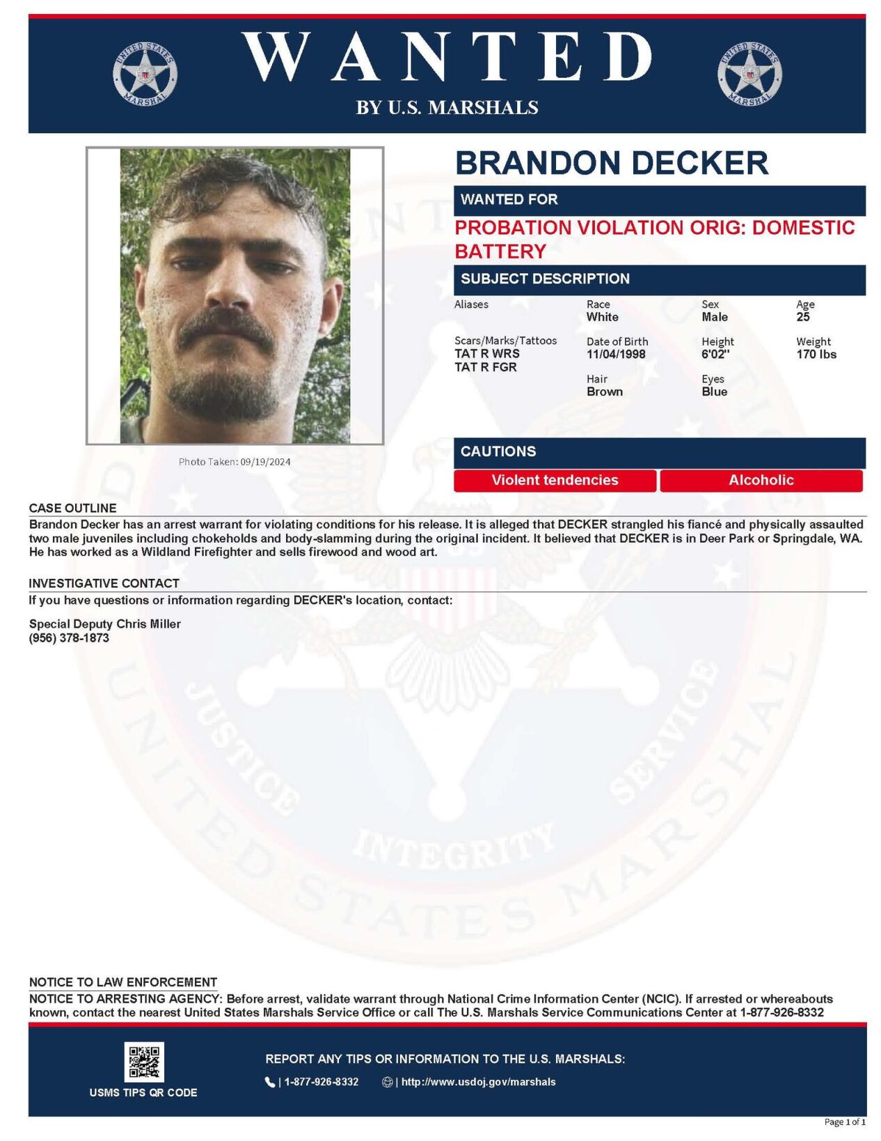 Law enforcement looking for wanted man accused of strangling fiancé ...