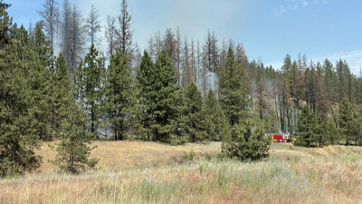 Brush fire near Cheney Spokane Road contained, investigation ongoing ...