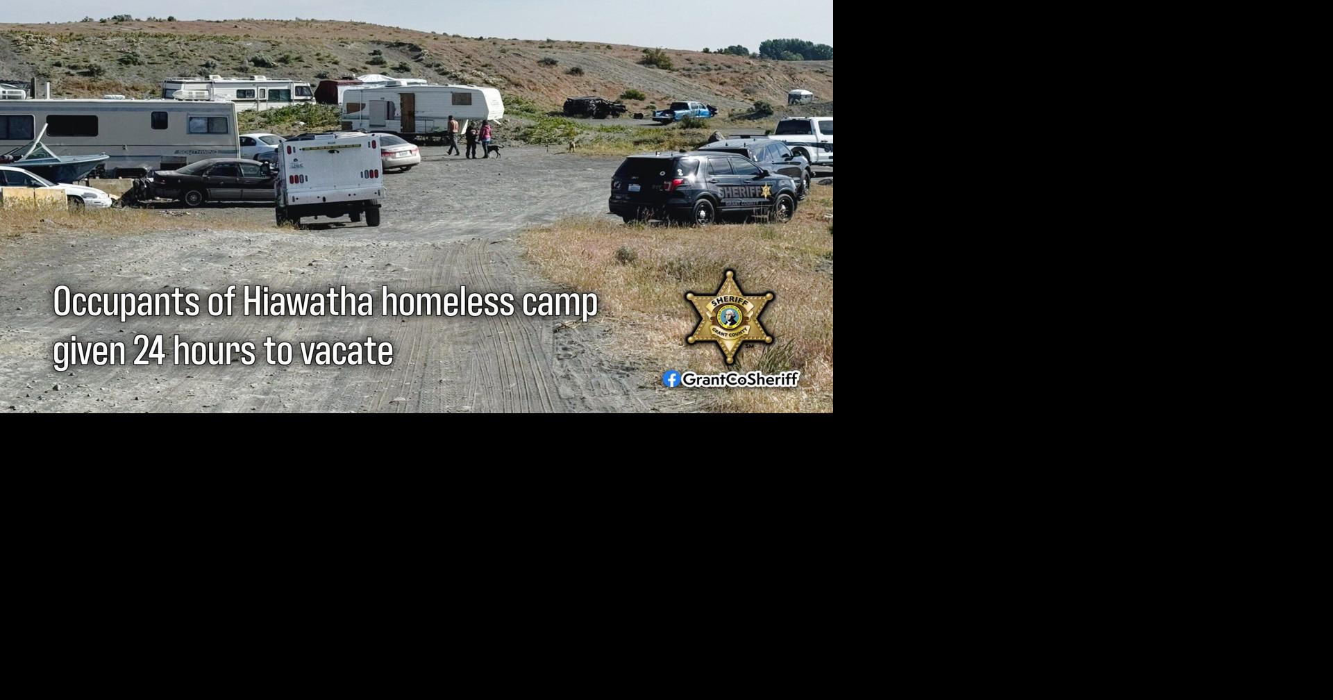 More than 50 trailers and RVs told to leave Hiawatha homeless camp by ...