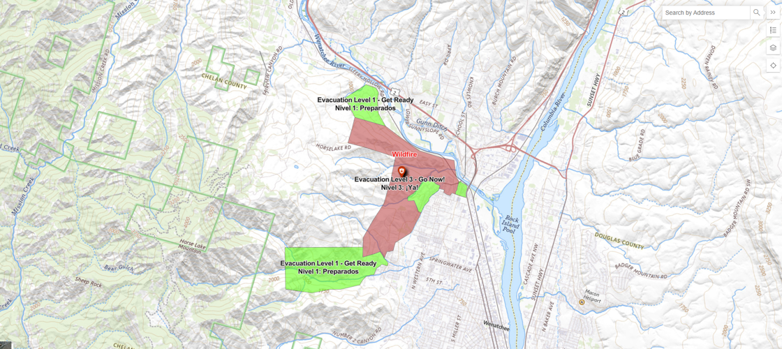 All evacuations downgraded for 250 acre Balsam Root Fire near Wenatchee ...