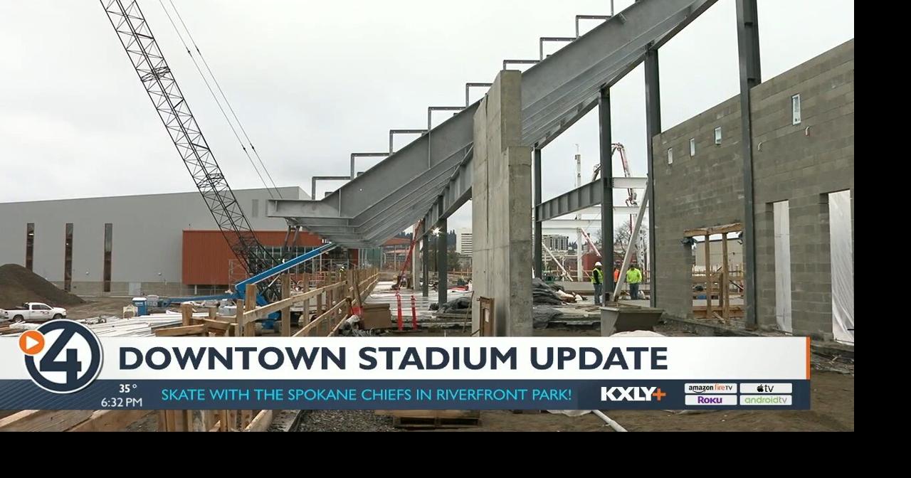 Construction crews making great progress on downtown Spokane stadium ...
