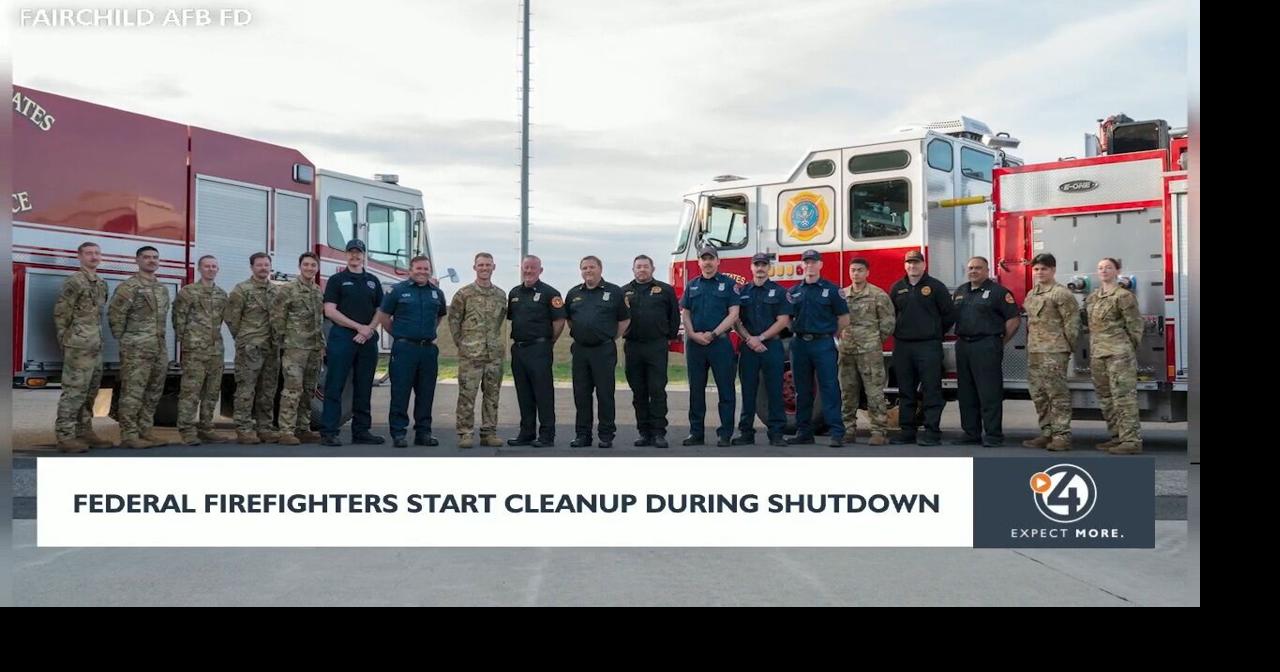 Federal firefighters start cleanup business during government shutdown ...