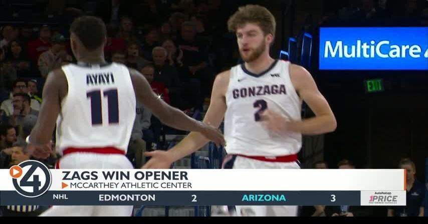 Kispert leads Gonzaga to opening-game win | Gonzaga Bulldogs | kxly.com