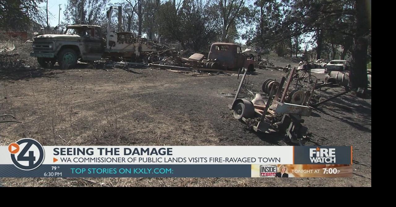 Washington Commissioner of Public Lands visits fire-ravaged Malden ...
