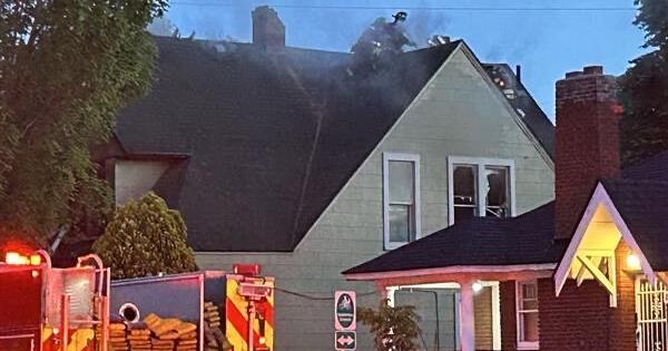 Early morning house fire blocks streets, evacuates 7 people | News ...