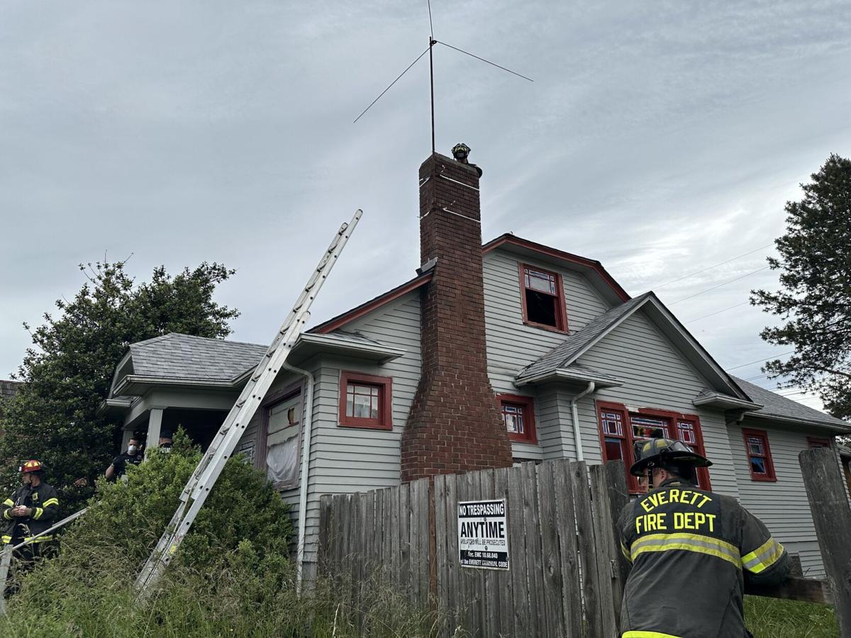 Suspected trespasser gets stuck chimney | News | kxly.com
