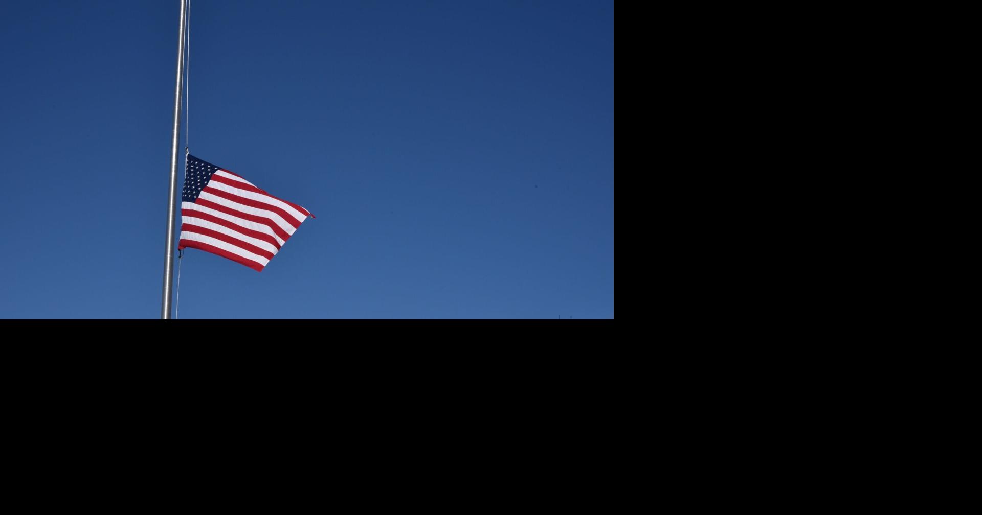 Flags at half-staff in remembrance of late Spokane Mayor Jack Geraghty ...