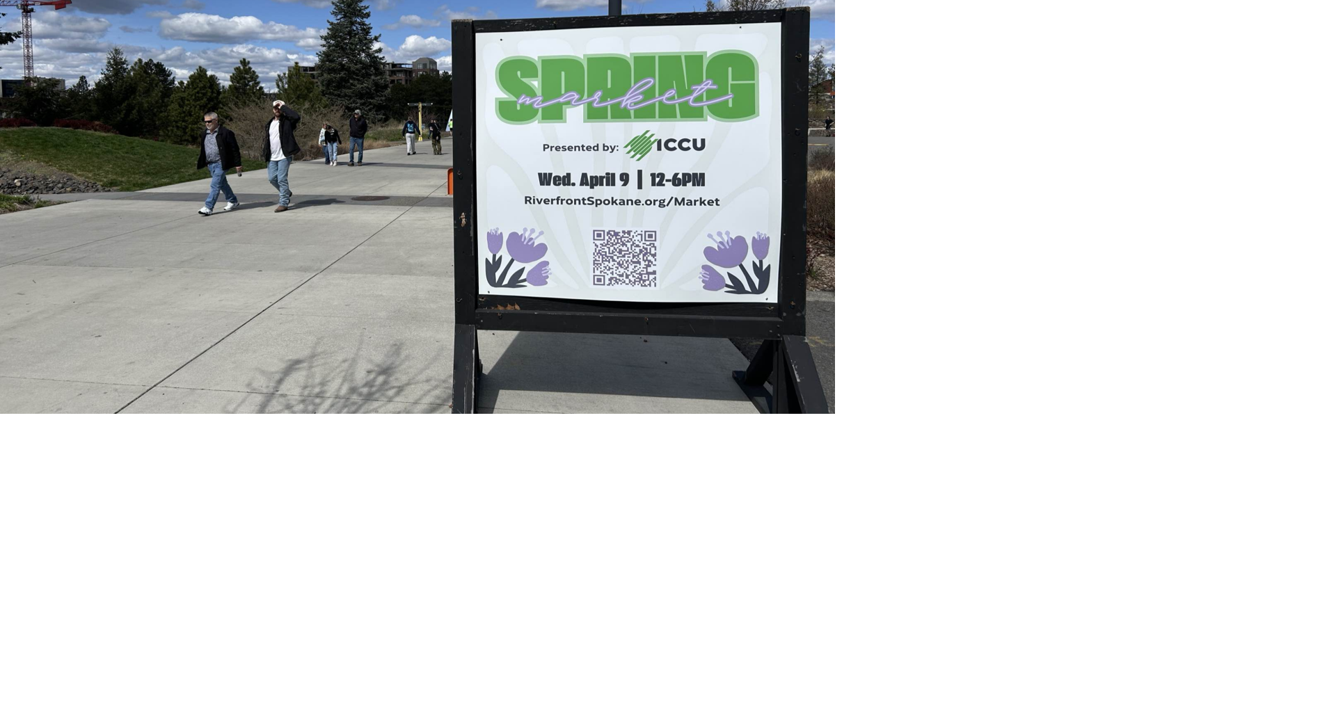 Spokanites enjoy sunshine at ICCU Spring market at Riverfront Spokane ...