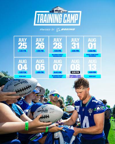 Seahawks confirm dates for 2026 Training Camp, Football Fest | Sports ...