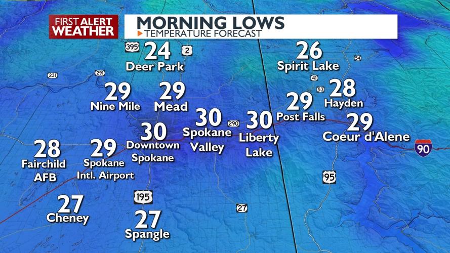 BRRR! Skies are clearing for a cold Wednesday morning in the 20s! 🥶 ...