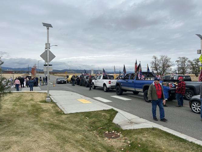 Hundreds attend Trump car parade in Liberty Lake | News | kxly.com