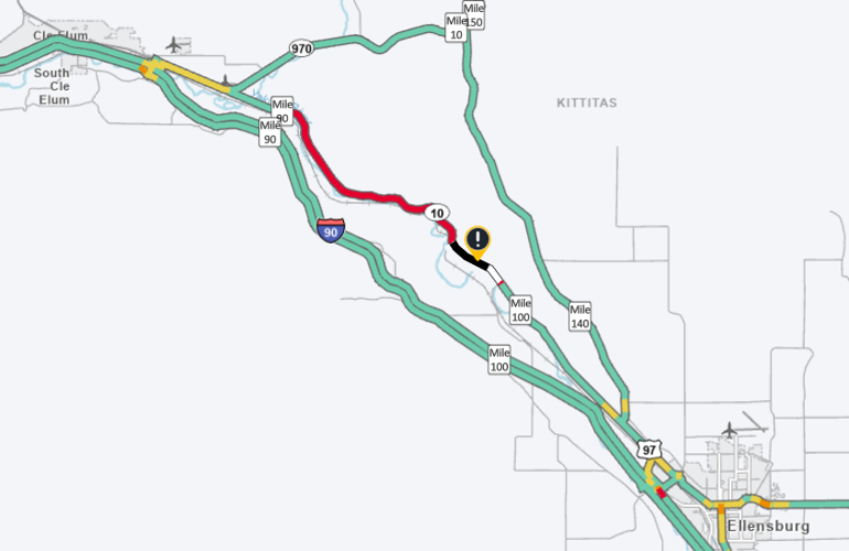 Snow extends Highway 10 closure near Snoqualmie Pass following rockfall ...