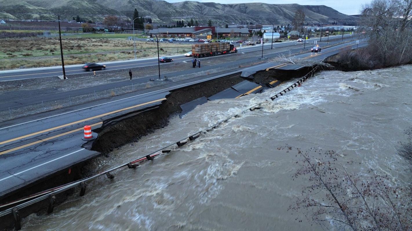 Highway 12 washout forces extended detour through Naches school zone ...