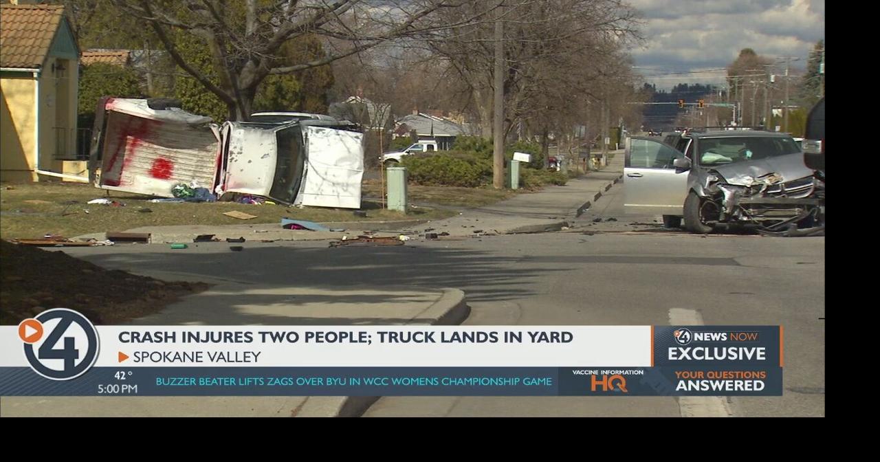 Spokane Valley crash injures two people, deputies currently ...