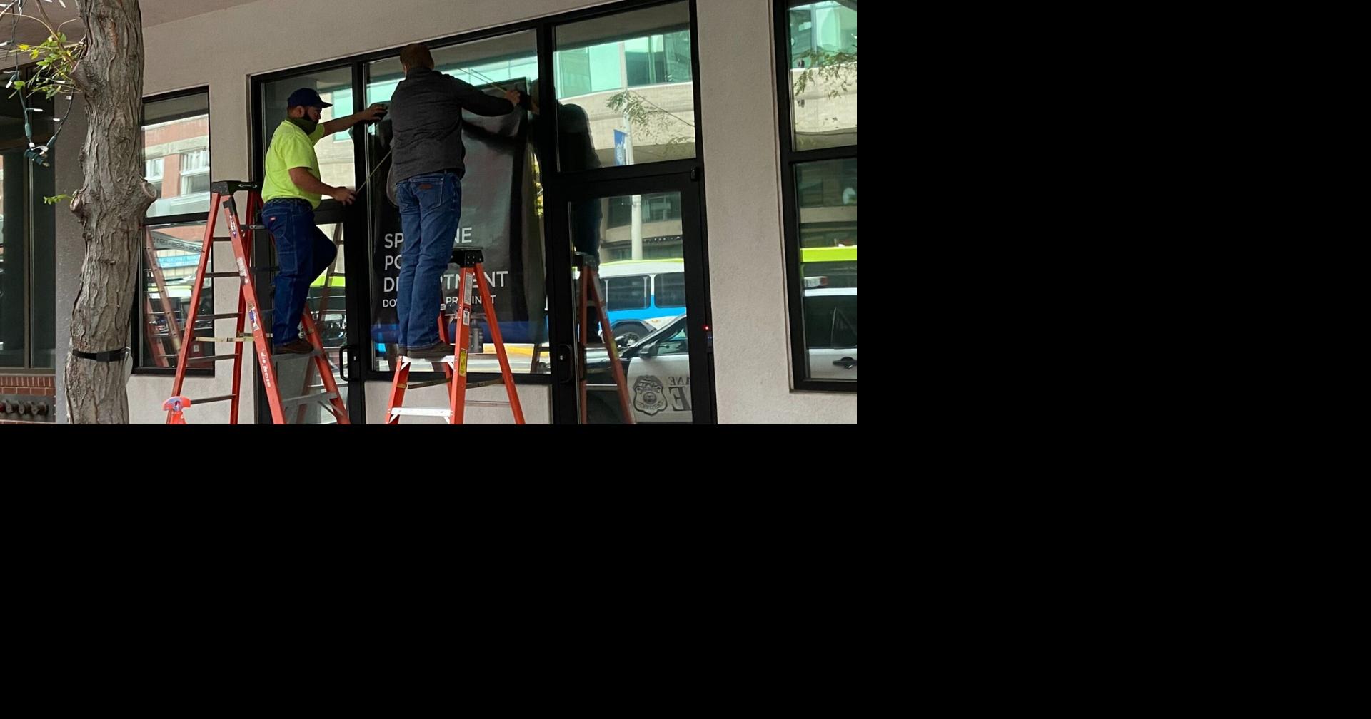 Signs installed at new downtown Spokane police precinct | Crime | kxly.com